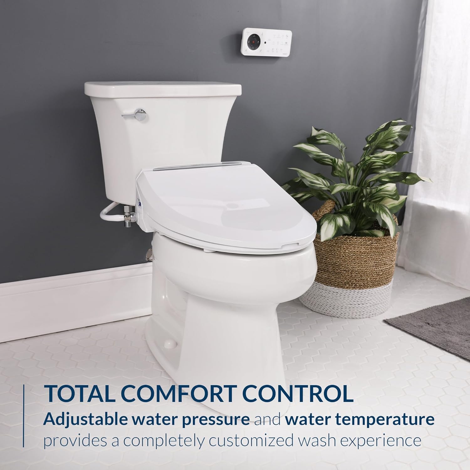 Bio Bidet USPA PRO Modern Bidet Seat, Warm Water, Heated Seat & Dryer ...