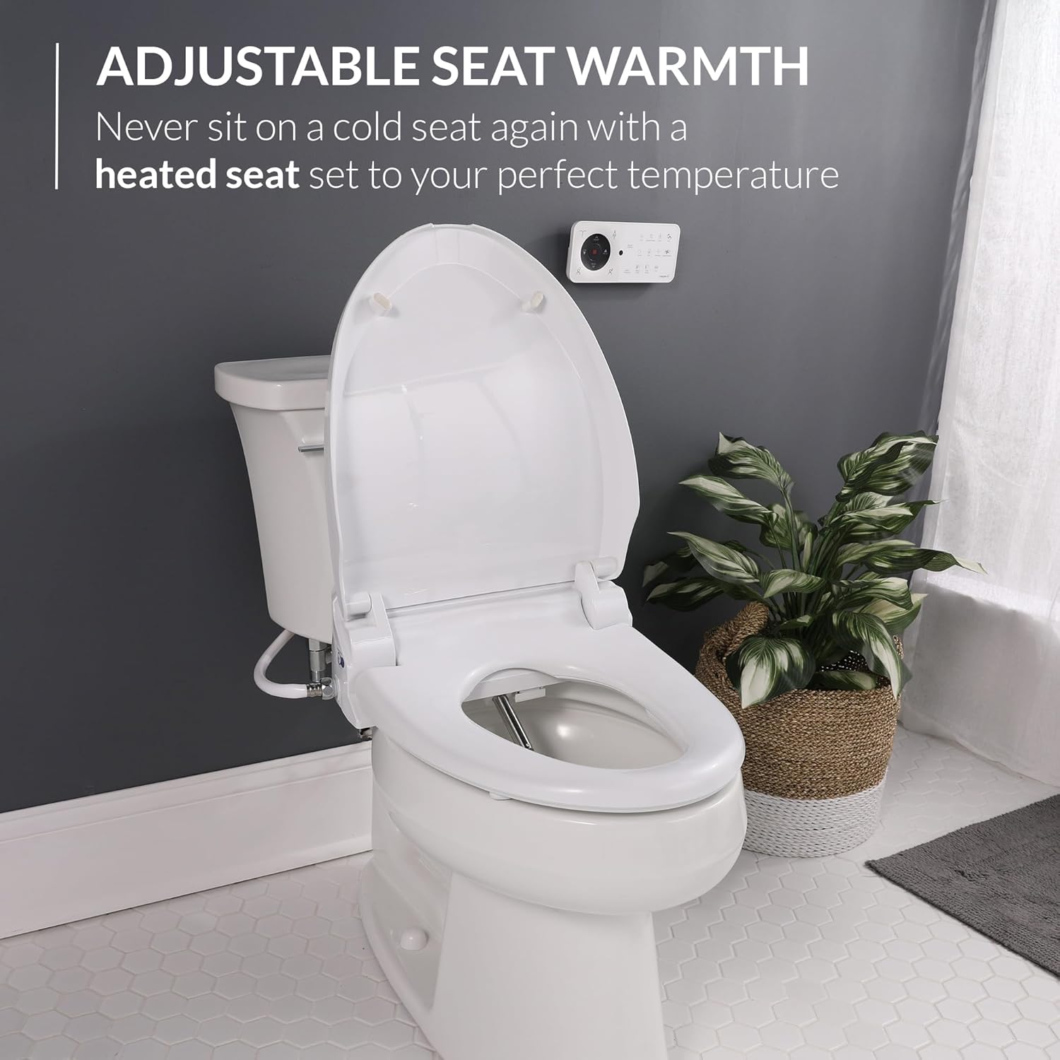 Bio Bidet USPA PRO Modern Bidet Seat, Warm Water, Heated Seat & Dryer ...