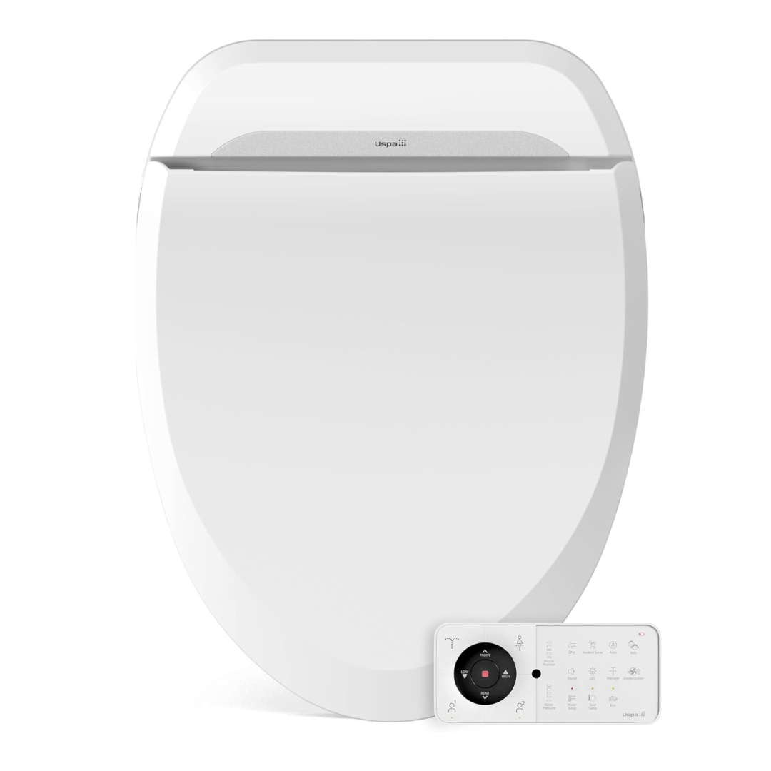 Bio Bidet USPA PRO Modern Bidet Seat, Warm Water, Heated Seat & Dryer ...