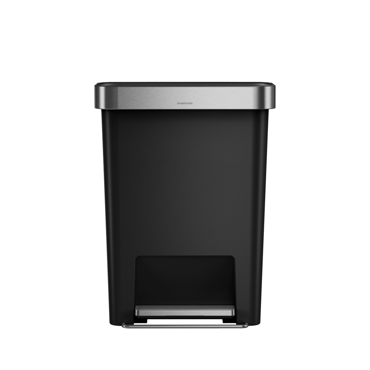 simplehuman 45 Liter / 12 Gallon Rectangular Kitchen Step Trash Can ...